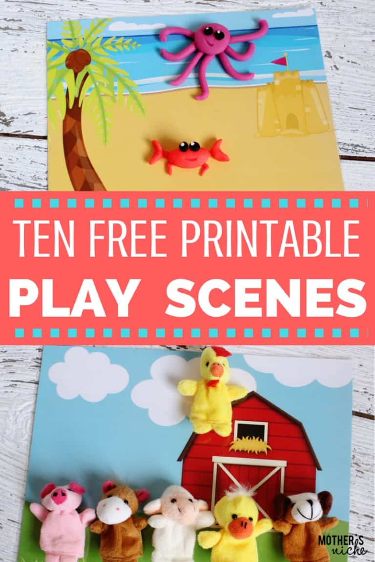 MULTI-PURPOSE PLAY SCENES- 10 Free Printables Scenes for play doh ...