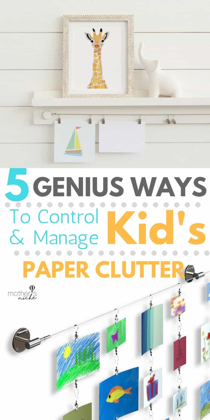 Kids Art Display: 5 Genius Ways to Manage Paper Clutter