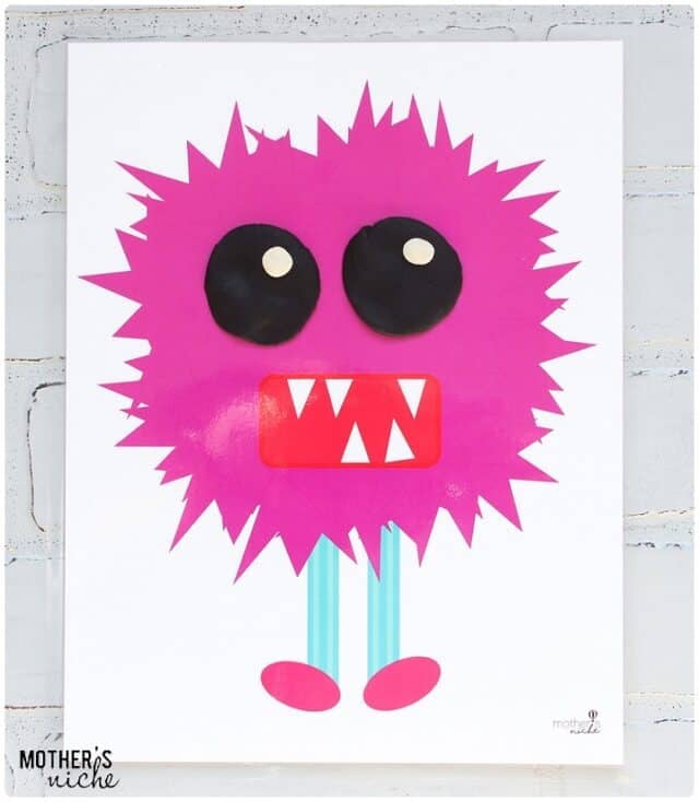 Monster Play Dough Activity Mats