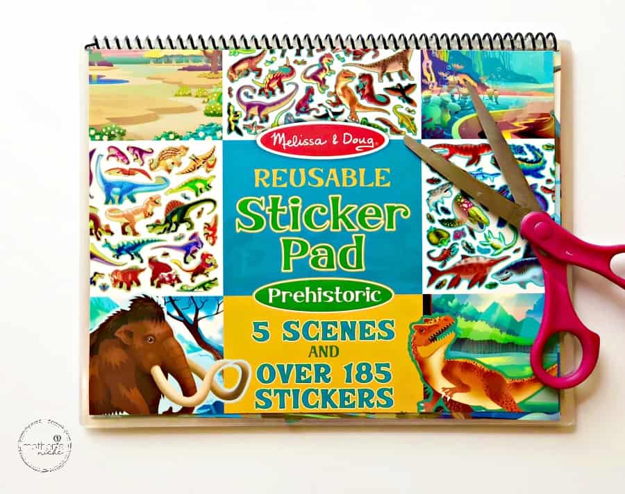 Sticker Pad Quiet Book Using Melissa & Dough Sticker Pads