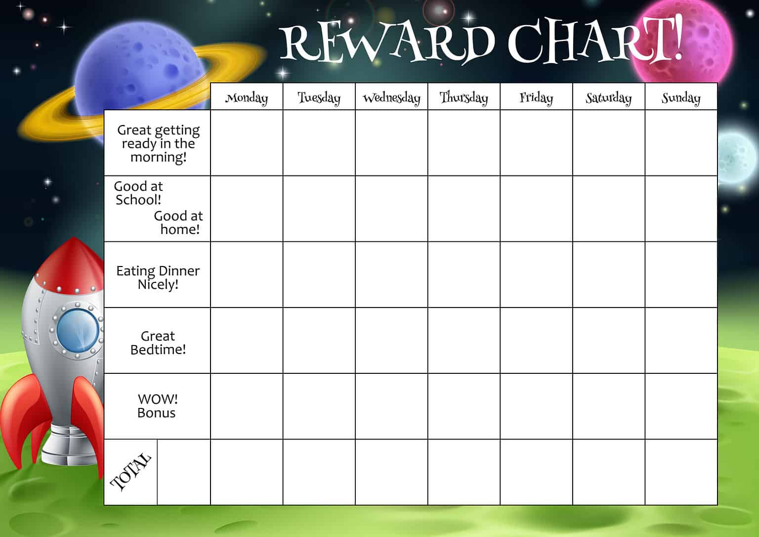 Behavior Chart for Kids