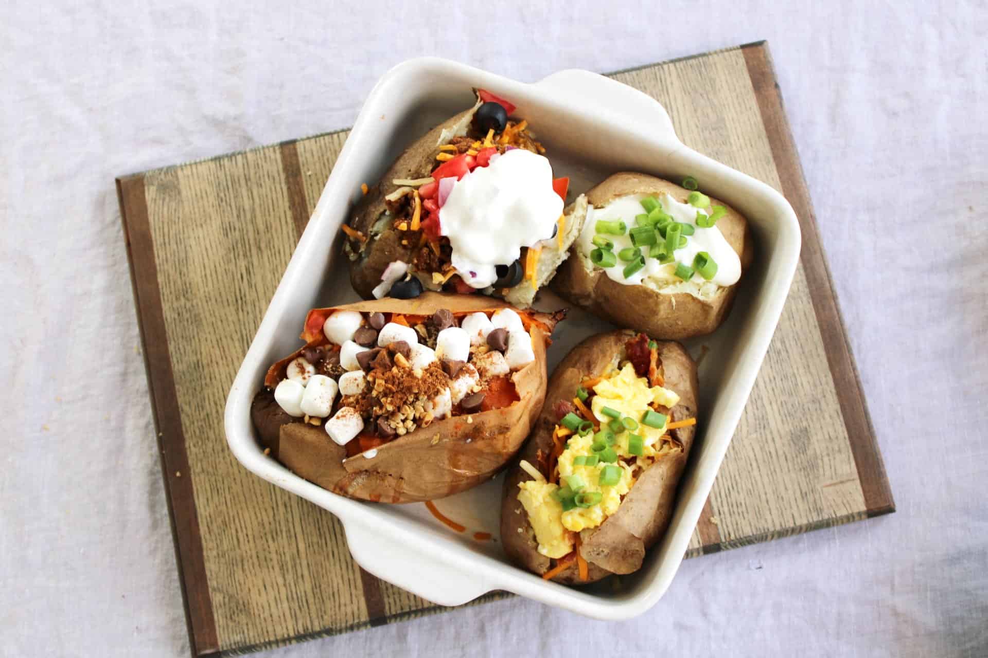 Baked Potato Bar: Easy Ideas to Feed a Crowd | MomsWhoThink.com