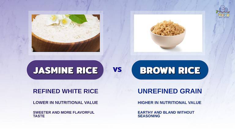 Jasmine Rice vs. Brown Rice: The Key Differences In Appearance and ...