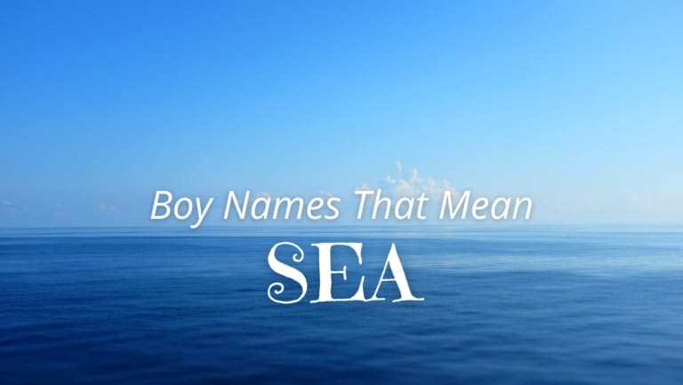 Boy Names That Mean Sea | MomsWhoThink.com