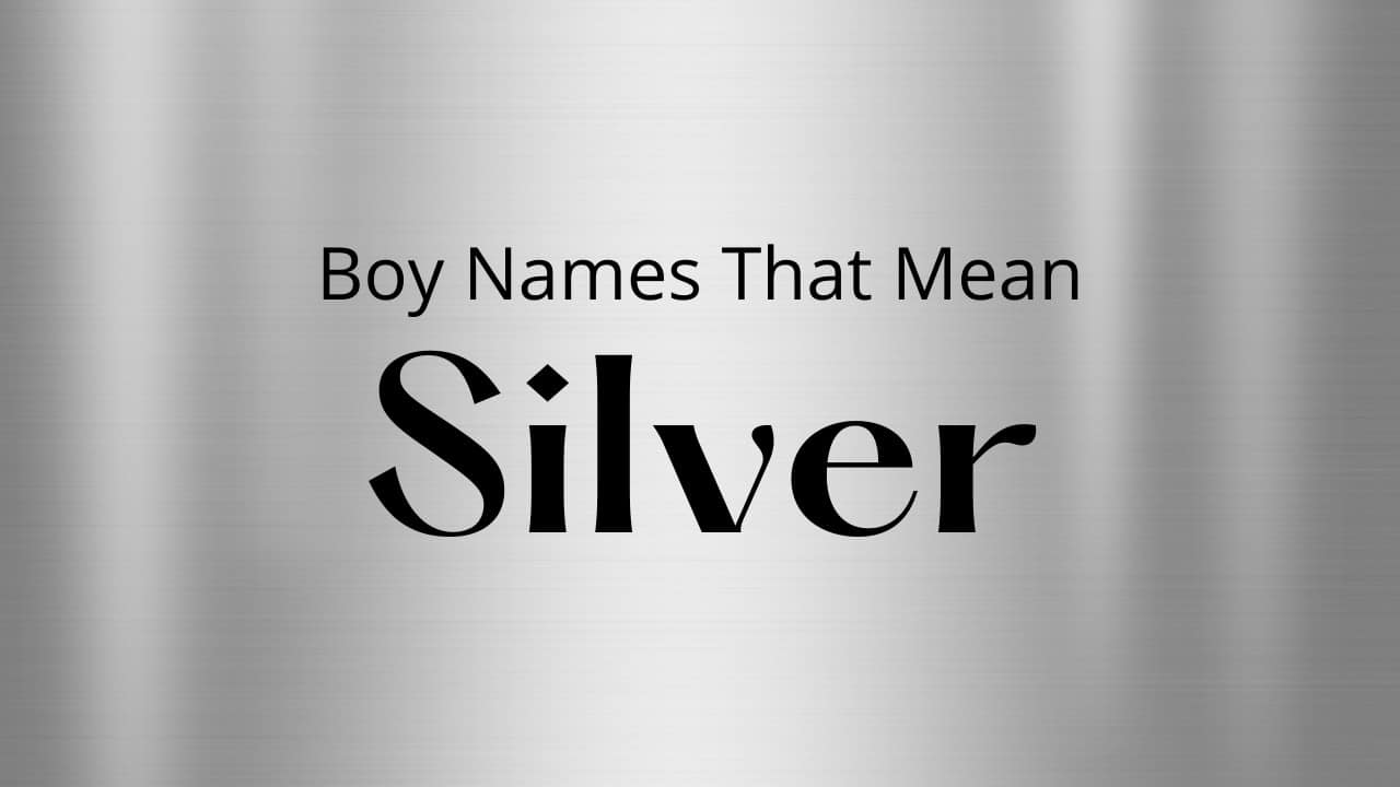 Boy Names That Mean Silver MomsWhoThink