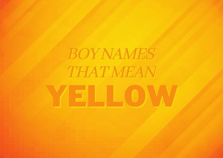 Baby Names That Mean Yellow | MomsWhoThink.com