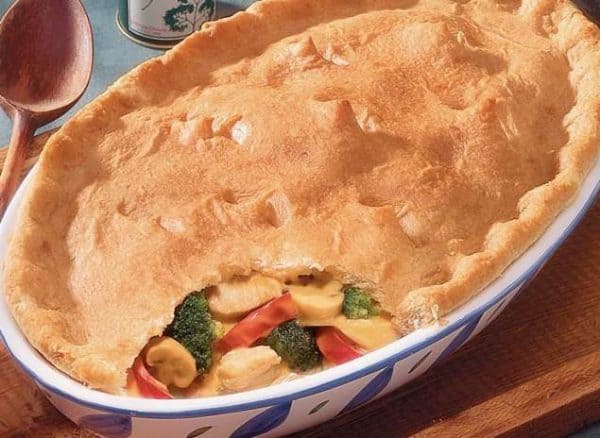 Chicken Pot Pie with Cheese Sauce Recipe | Moms Who Think
