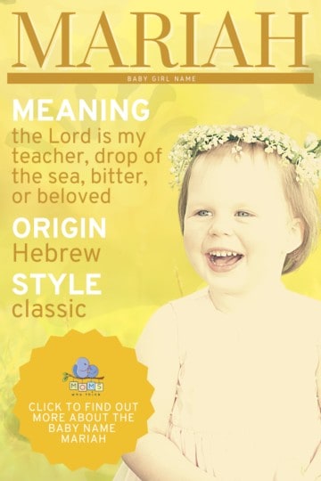 Mariah Name Meaning & Origin | Middle Names for Mariah